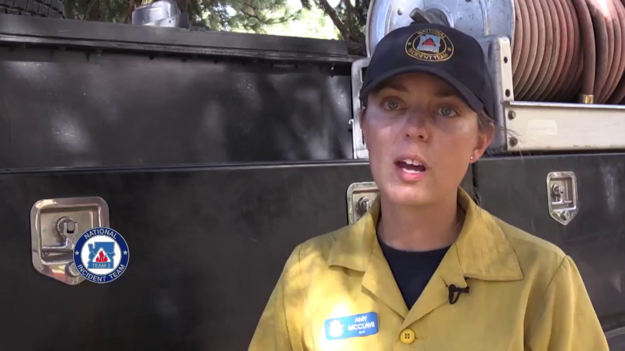 Firefighters Use "Burnouts" to Secure Fireline - Division Supervisor ...