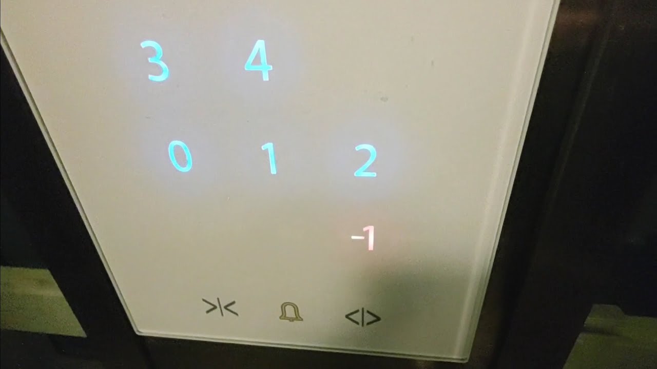 Touch buttons! 2009 Schindler 3300 MRL traction elevator @H&M, Salzburg ...