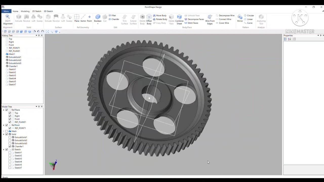Reverse Engineering of a Gear with PointShape Design 2022 - YouTube