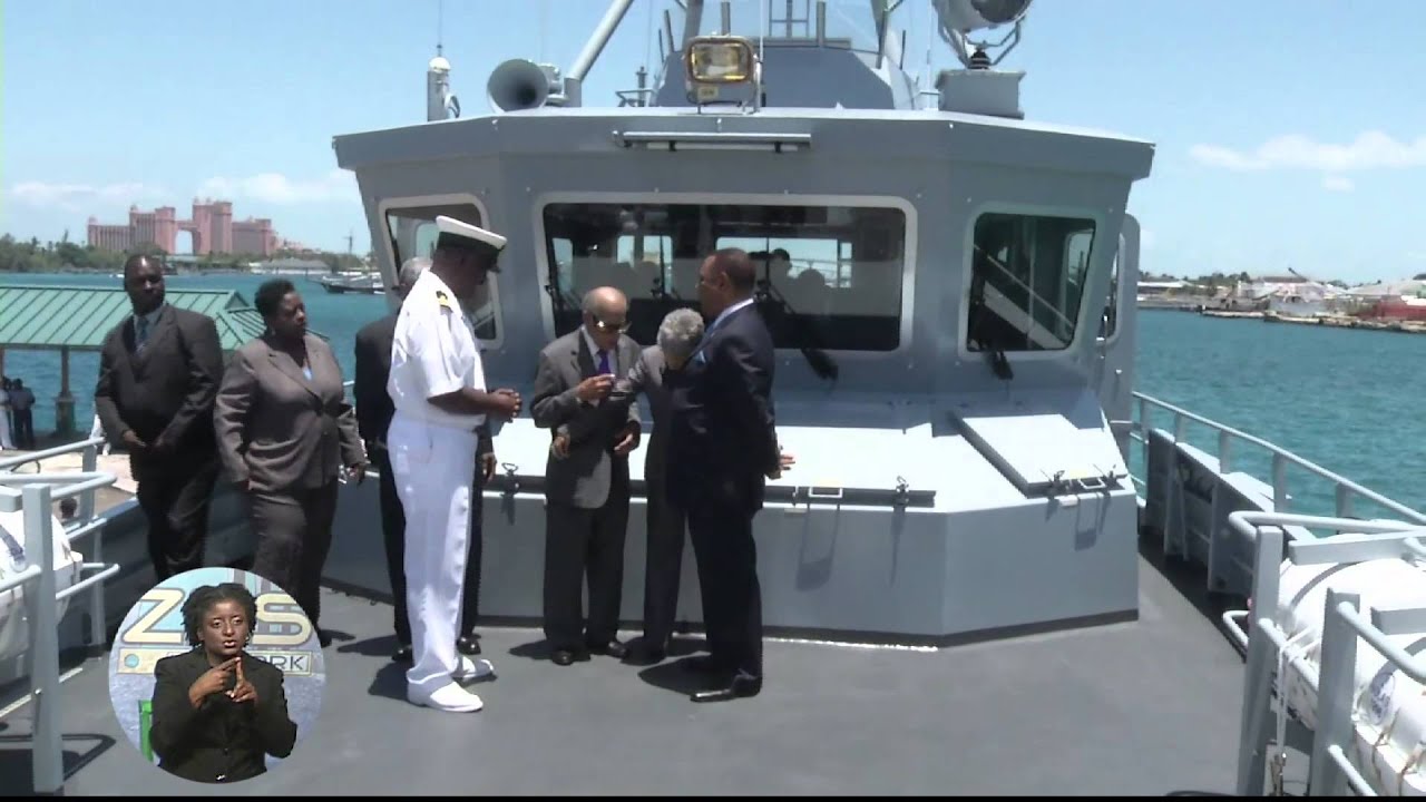 Sr. Govt. Officials Tours New RBDF Vessel - YouTube