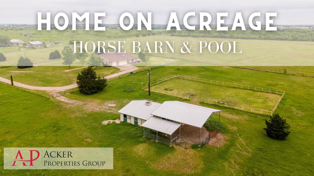 55 acres with a home, pool, & horse facilities. - YouTube