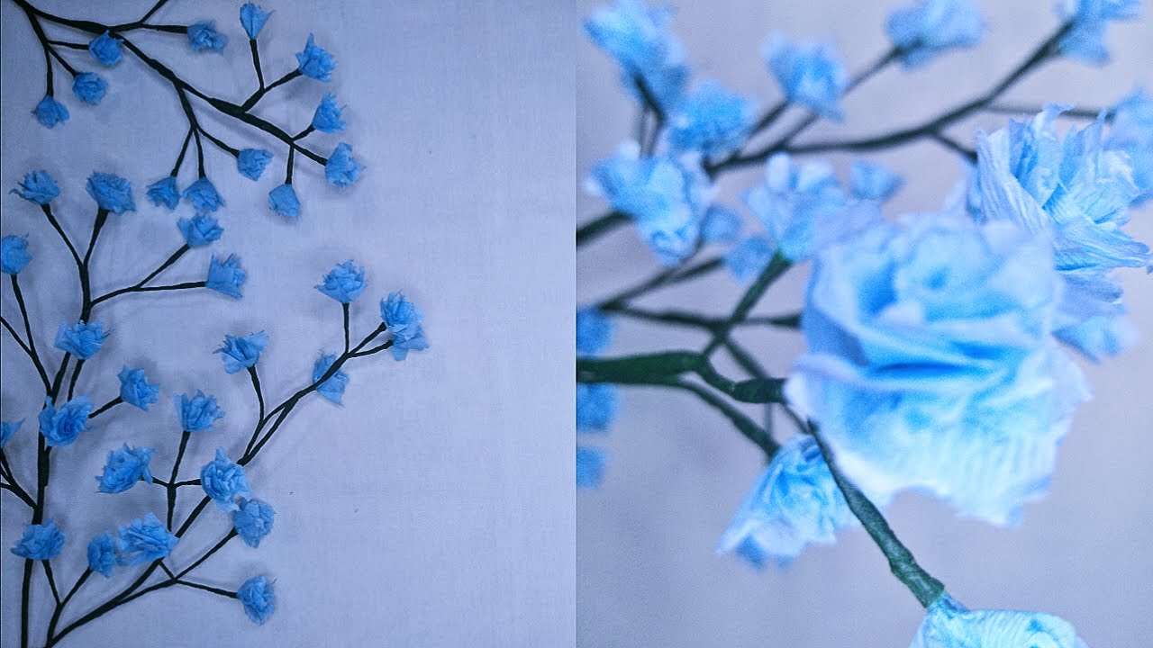 Bunga Dari Kertas Krep | DIY | Baby Breath - YouTube