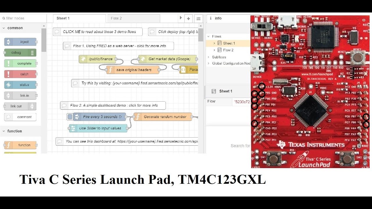 IoT based project using Tiva-C Series Launch pad board || FRED - YouTube