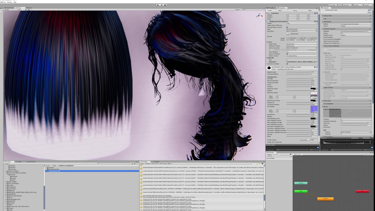 Unity Hair Shader 2.0 + Problem - YouTube