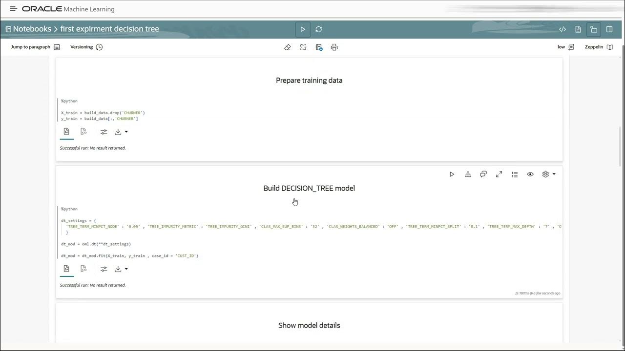 Autonomous database using AutoML UI to predict customer churn - YouTube