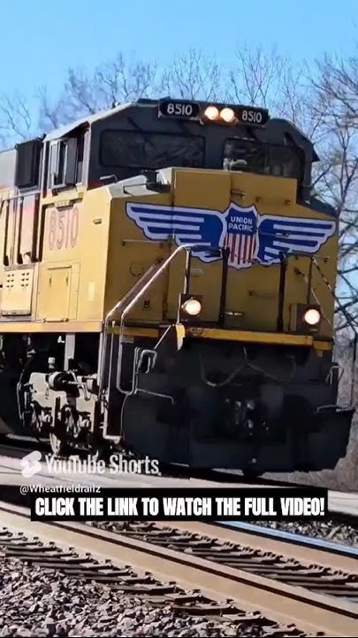 UNION PACIFIC THUNDERCAB SD70ACE LEADS A FREIGHT TRAIN EAST ON THE KS SUB! #shorts #train # ...