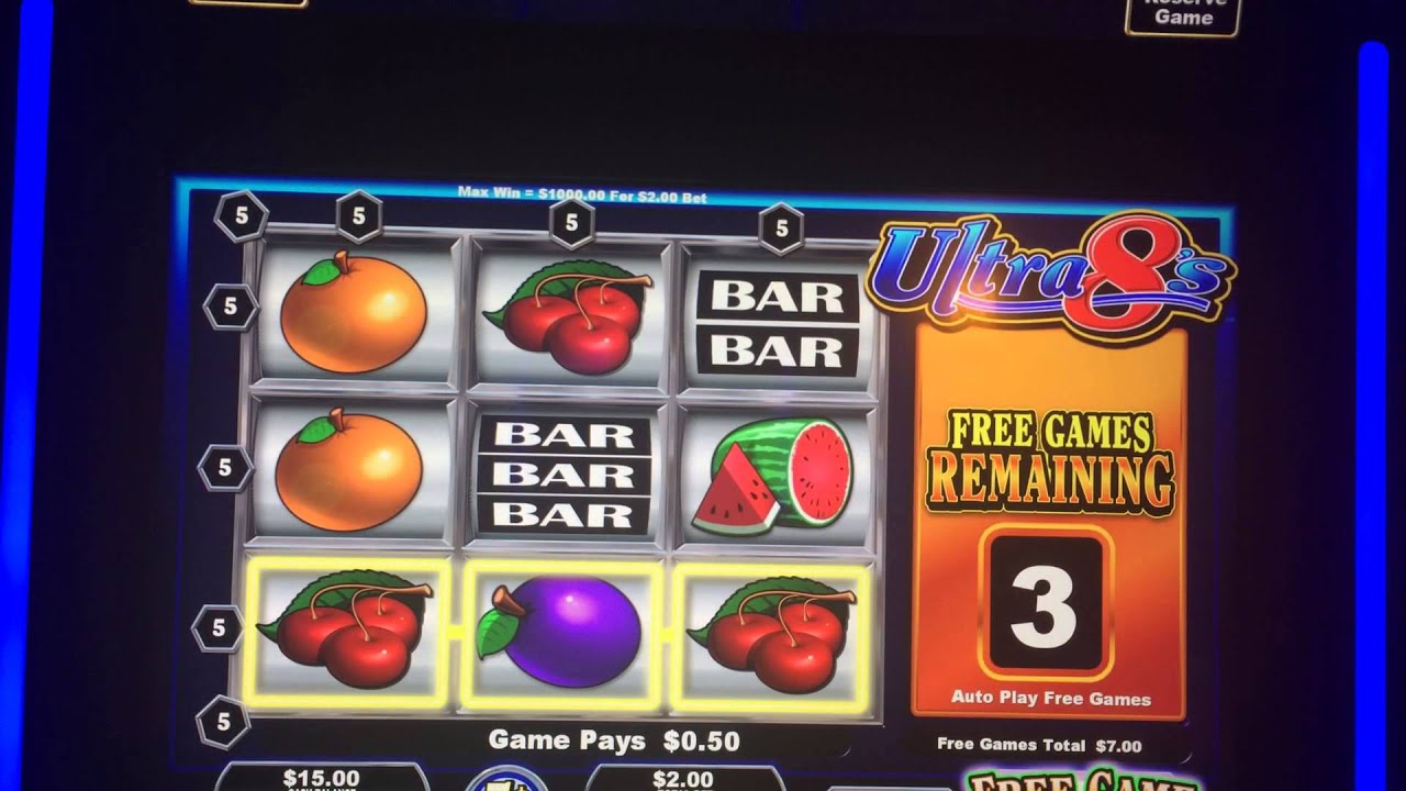 Ultra 8's Slot Machine Bonus - BIG WIN!!! - YouTube