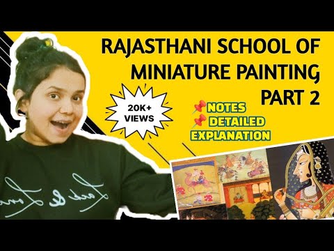 Rajasthani School of Miniature Painting | Class 12 | Painting - Theory ...