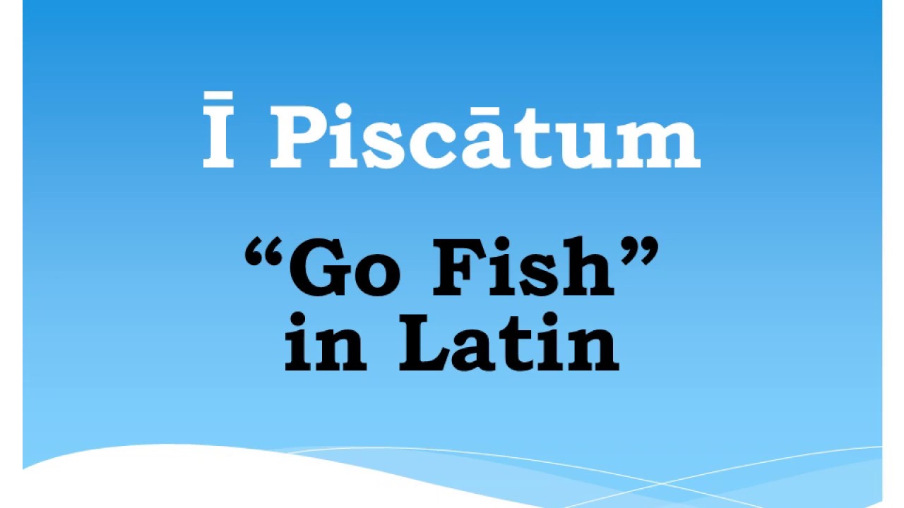I Piscatum - "Go Fish" Card Game in Latin - YouTube
