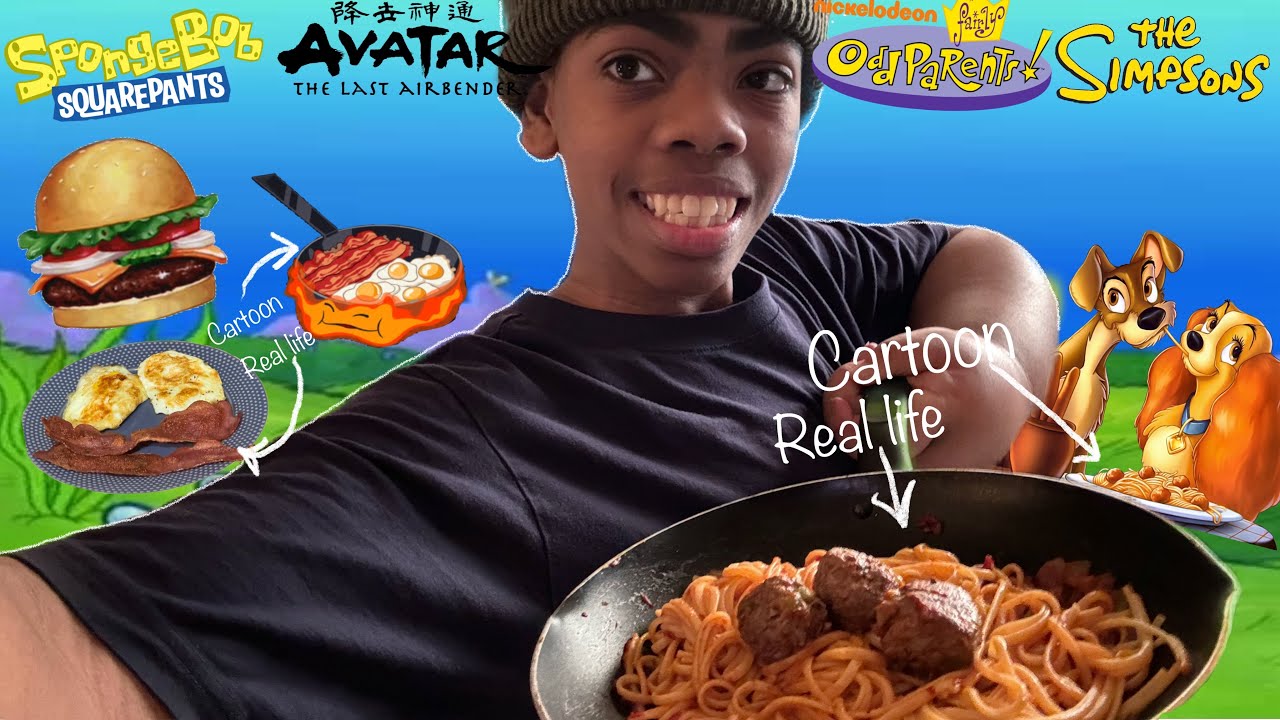 EATING ONLY CARTOON FOODS FOR 24 HOURS - YouTube
