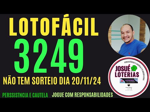 LOTOFACIL 3249. VEJA OS ALERTAS ATUALIZADO AQUI - YouTube