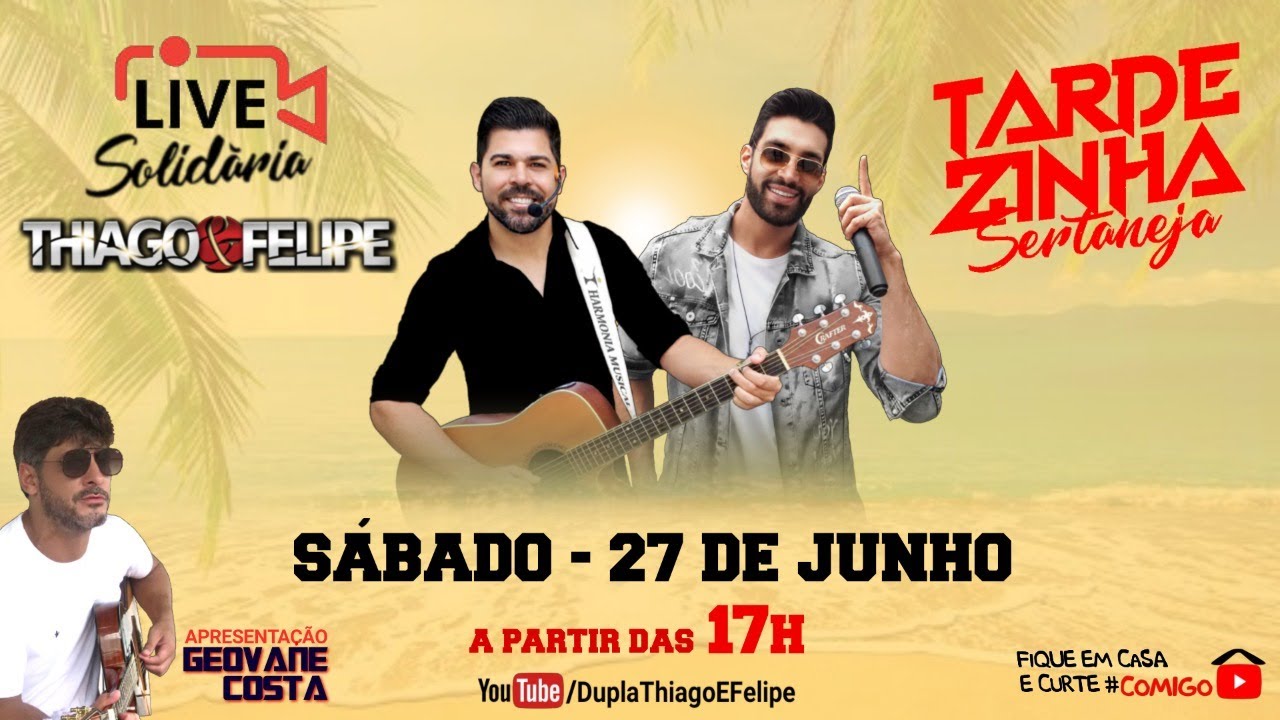 Live Thiago e Felipe - YouTube
