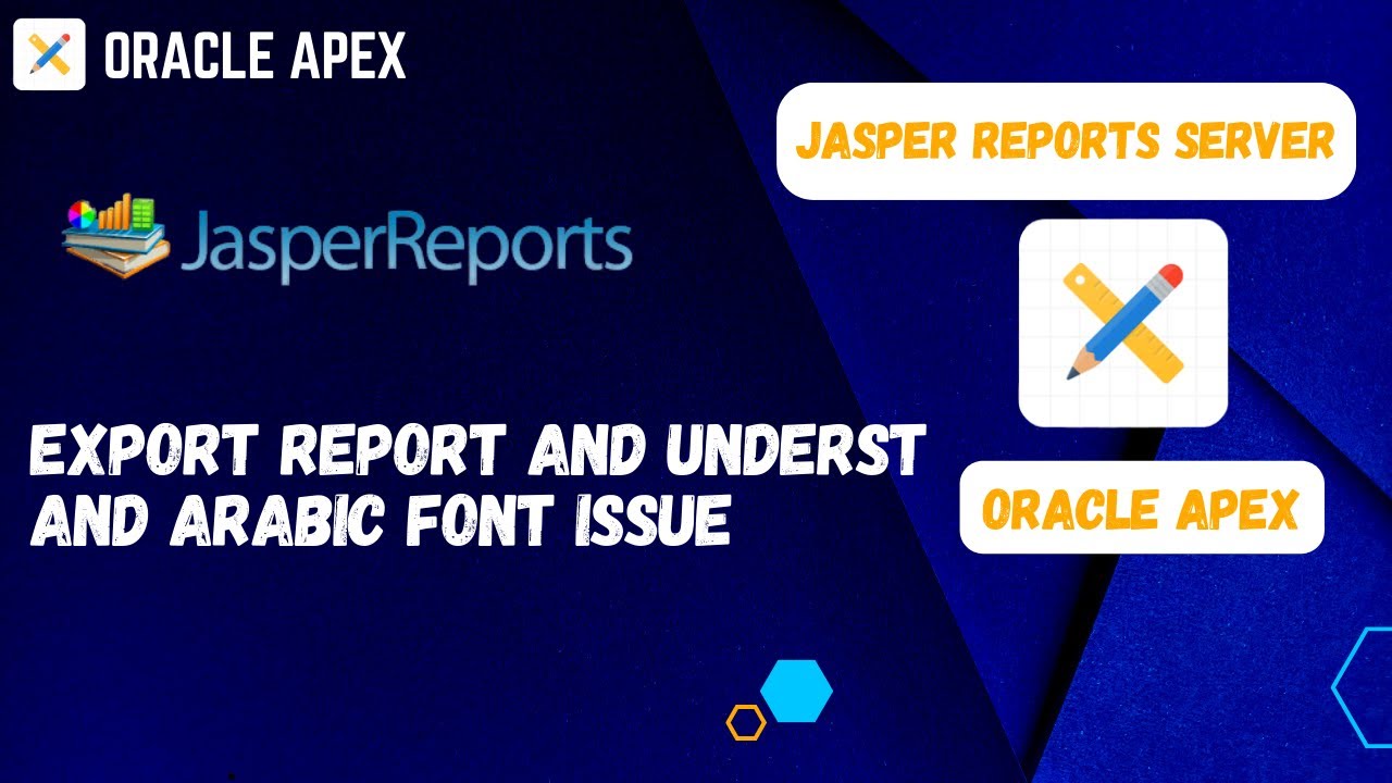 Jasperreports Server With Oracle Apex 4export Report And Understand Arabic Issueeng Subtitle