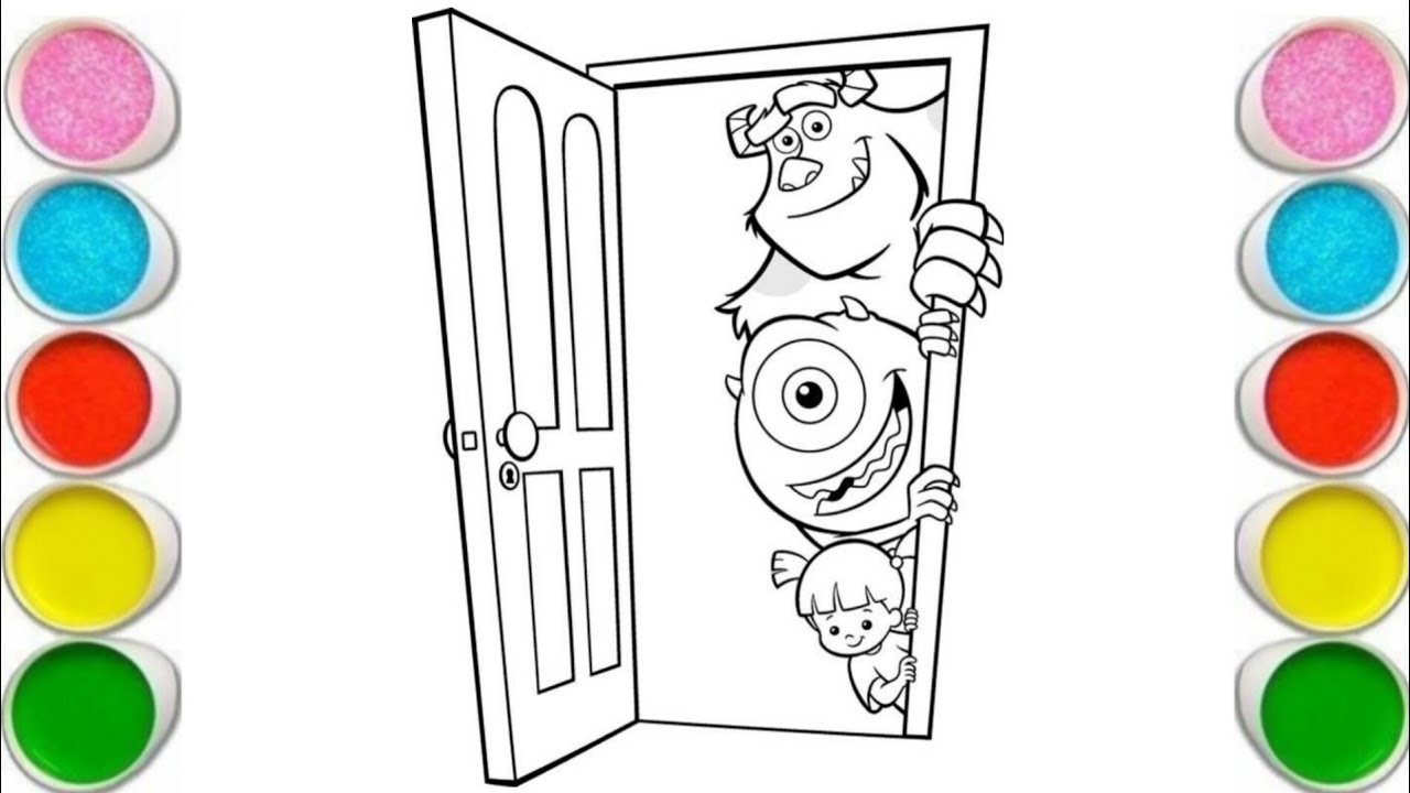 Mike wazowski drawing ,monster Inc drawing,James p Sullivan drawing for ...