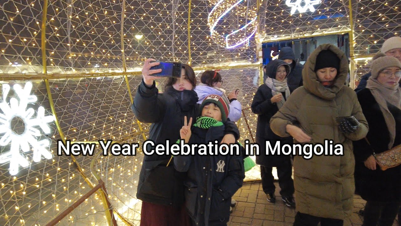 New Year Celebration in Mongolia | Festive Spirit at Central Square ...