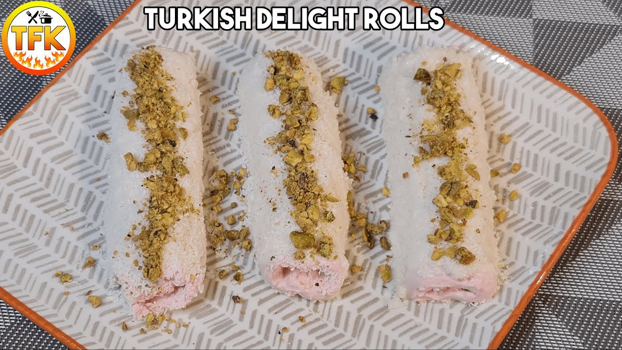 Turkish Delight Recipe | Turkish Delight Rolls | Instant Dessert ...