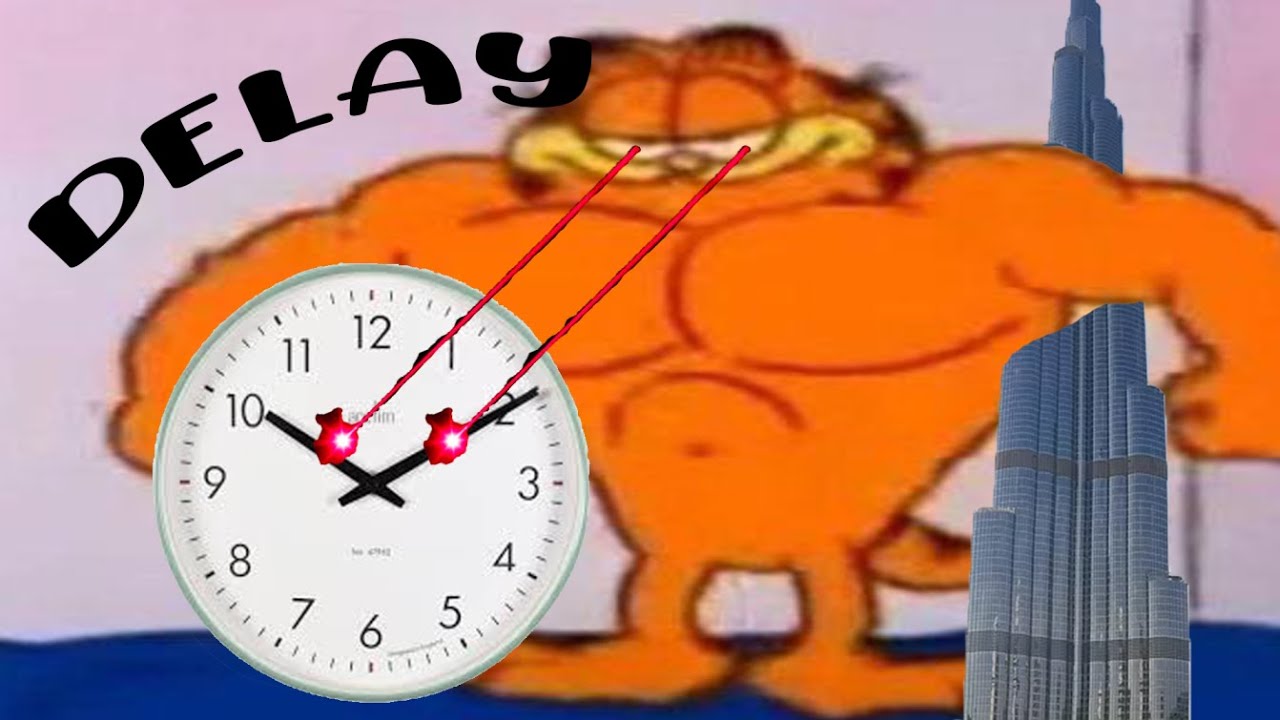 Garfield but every time he punches the clock the video gets faster zoom ...