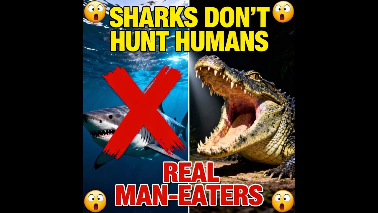 SHARKS DON'T ACTUALLY HUNT HUMANS - MEET THE REAL MAN-EATERS - YouTube