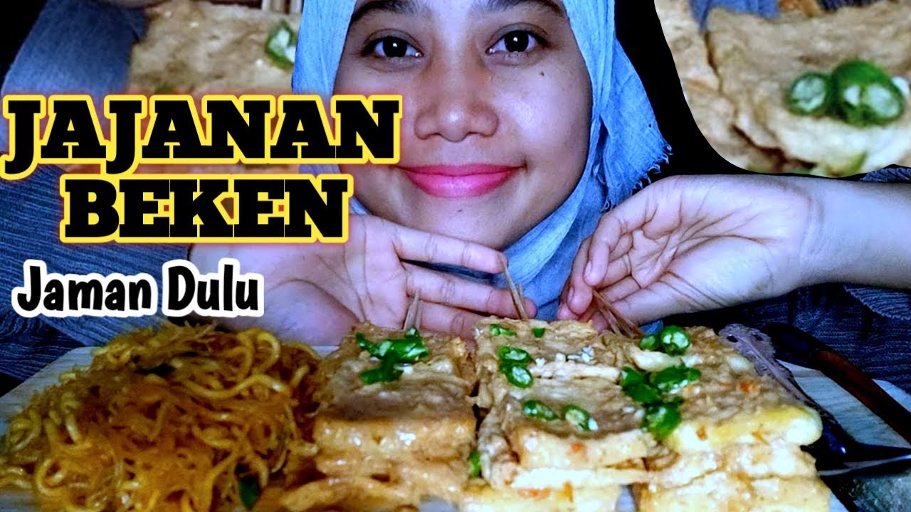 Mukbang Asmr Tahu Tusuk Kuah Kacang Pedas Ft Bihun Kuah Kacang