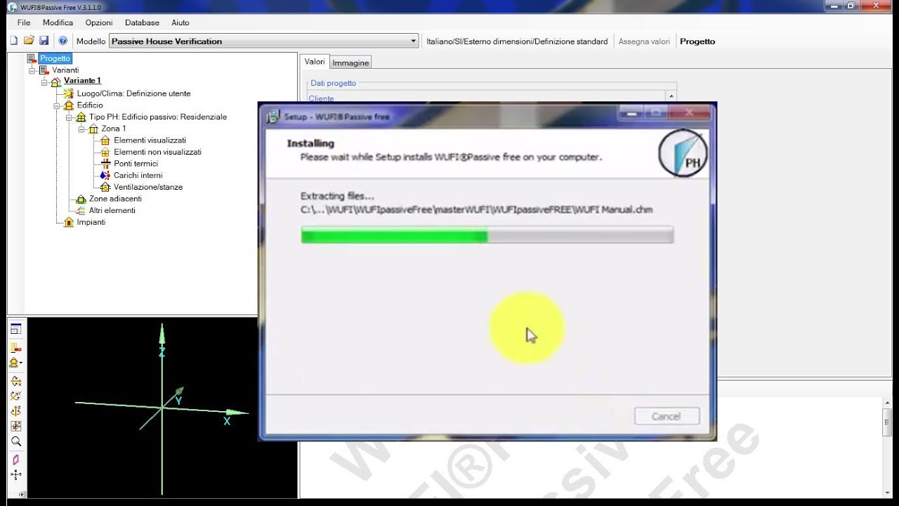 Come scaricare ed installare il software WUFI Passive Free - YouTube