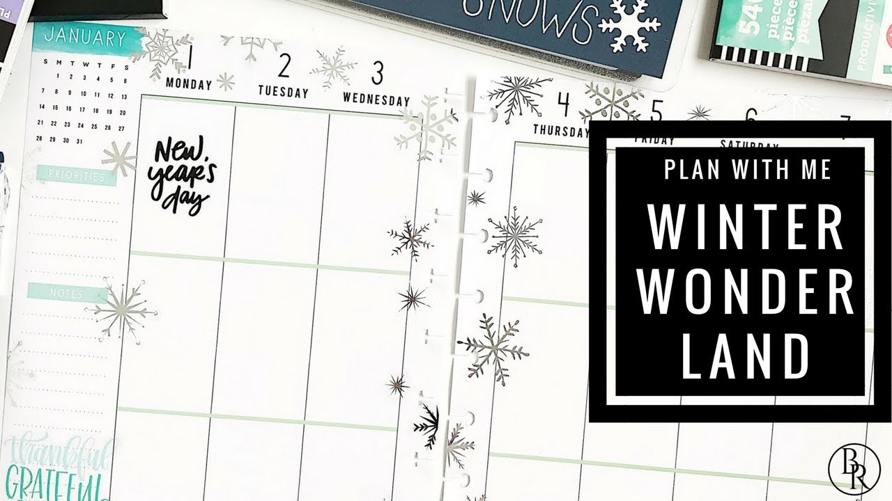 Plan with Me: Winter Wonderland | Plans by Rochelle - YouTube