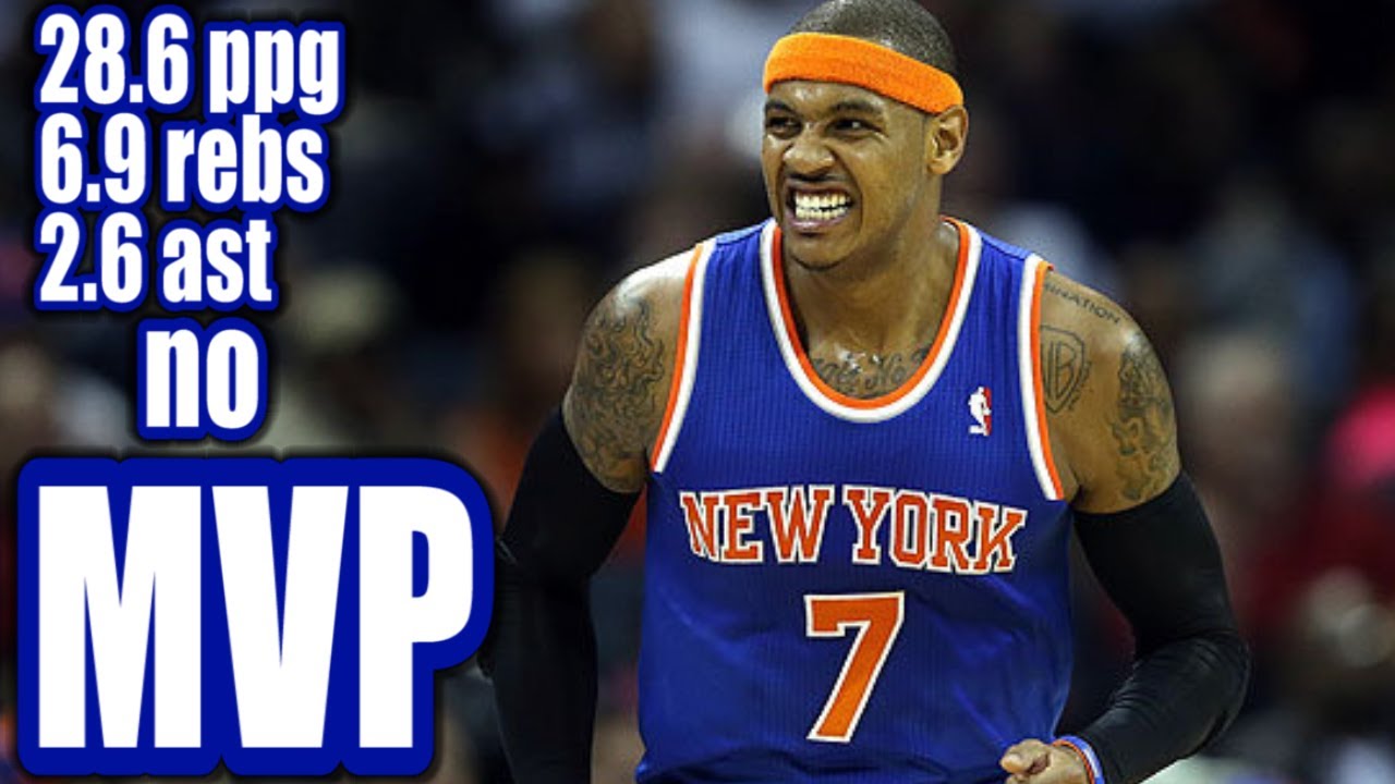 why Carmelo Anthony can't win a MVP award - YouTube