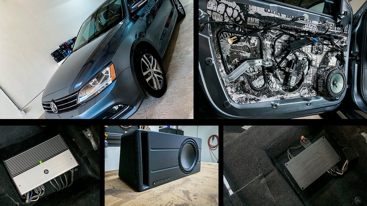 Instalación de audio JETTA MK6 (sistema de audio HI-END) - YouTube