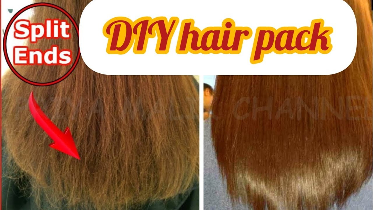 Remove split end at home |How I cured my split ends without cutting |Split ends home remedies ...