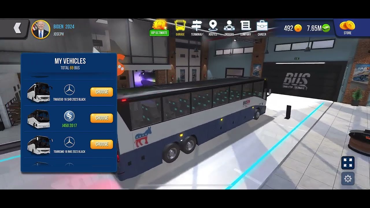 Bus Simulator: Ultimate 🇺🇸 (Biden 2024 Skin - MCI J450 2017) - YouTube