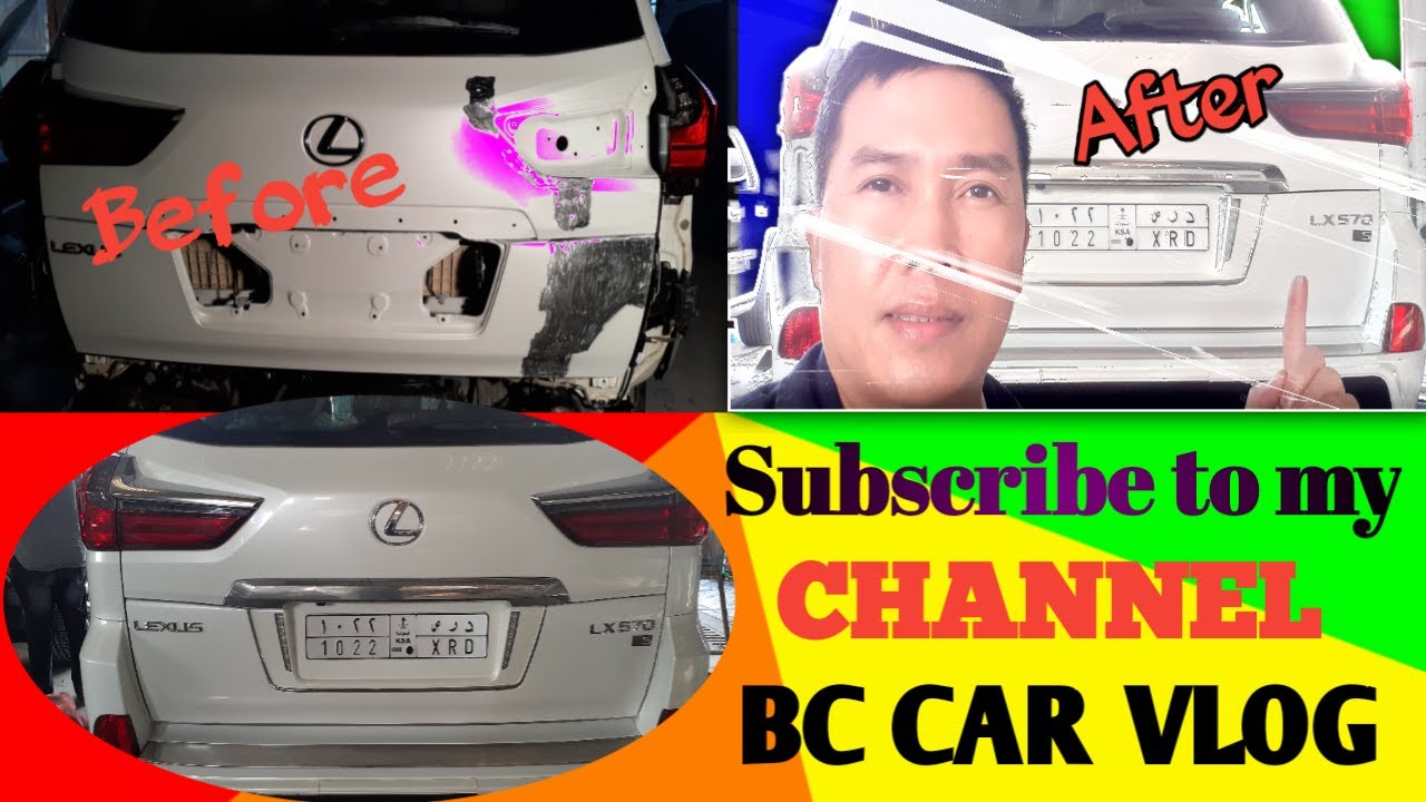 Rear Liftgate damage on the Lexus LX 570 S - YouTube