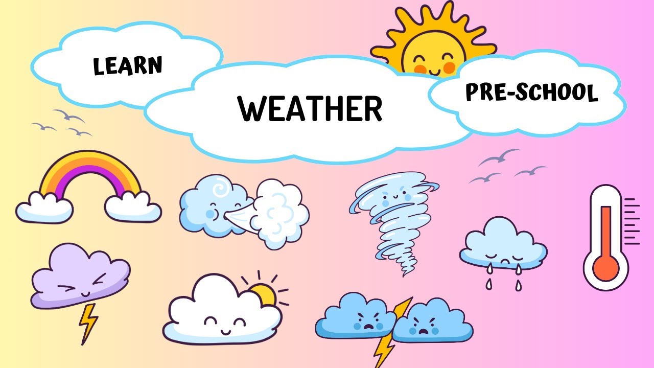Learn Weather Signs and Names for Preschool kids - YouTube