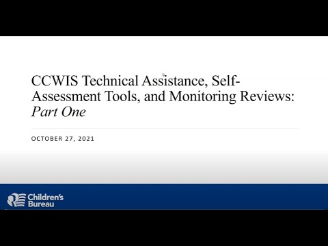 CCWIS Self-Assessment Tools Part I (audio description) - YouTube