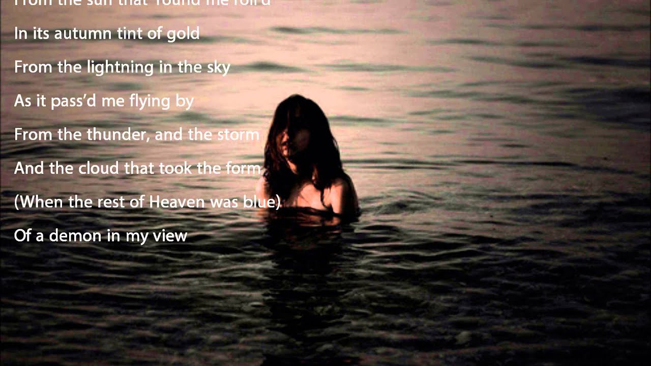 Edgar Allan Poe-Alone(Lyrics) - YouTube