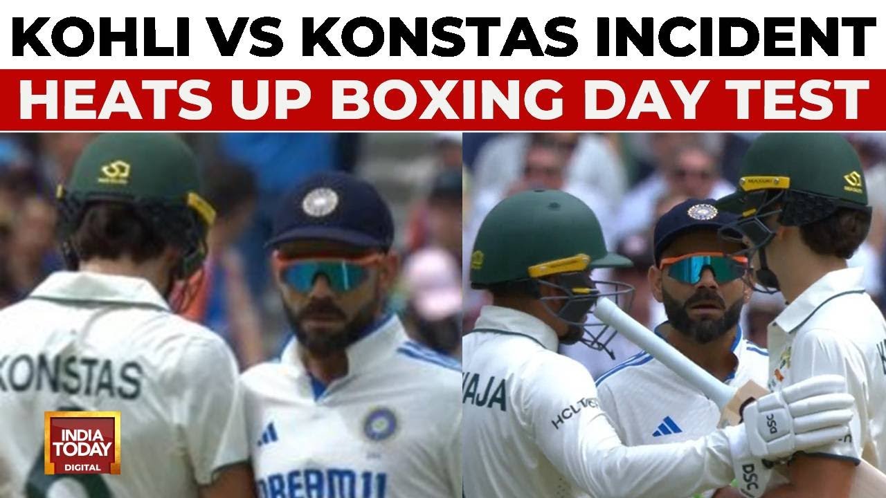 IND Vs AUS Boxing Day Test: Virat Kohli Shoulder Bumps Sam Konstas ...