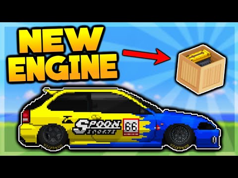 NEW ENGINE IN PIXEL CAR RACER! ( SPOON ENGINE ) - YouTube
