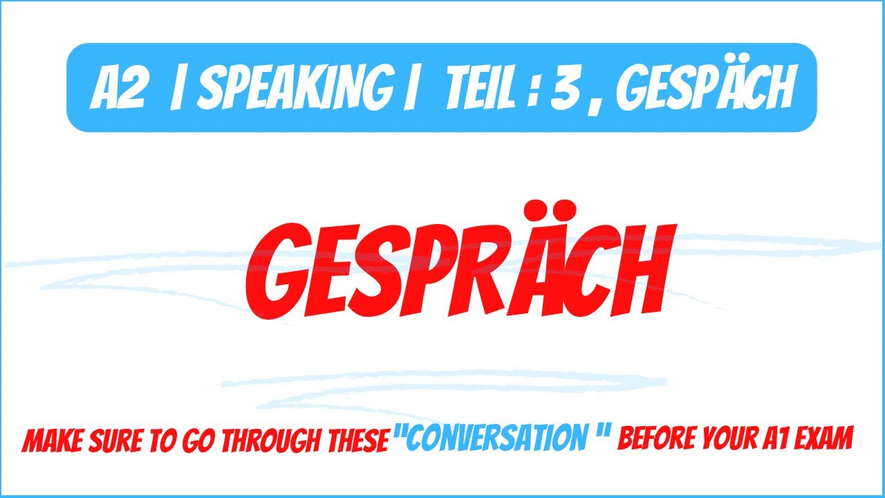 A2 SPRECHEN TEIL : 3 | HEIM LANGUAGE ZONE | A2 SPEAKING - YouTube