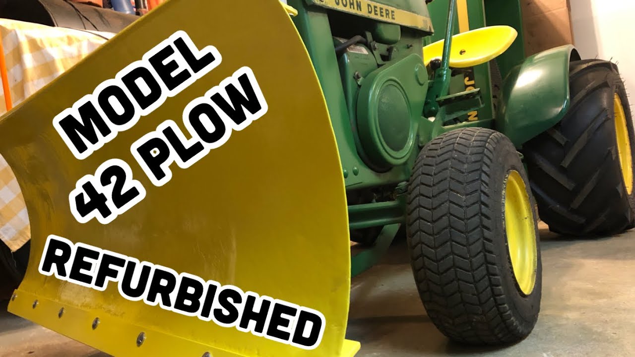 John Deere 110 model 42 plow refurbished - YouTube
