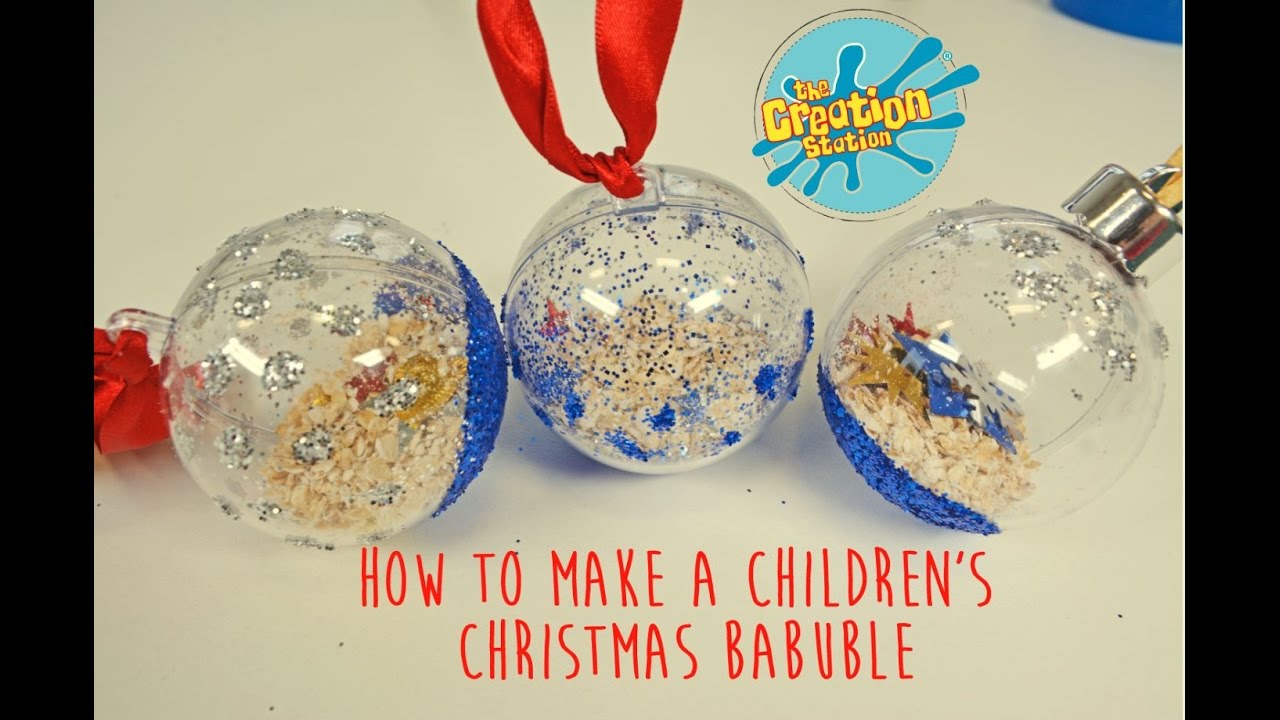 How To Make A Children s Christmas Bauble YouTube