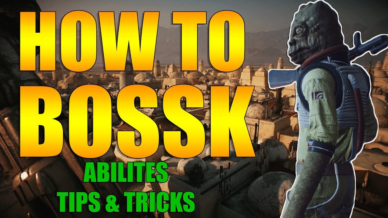 Star Wars Battlefront 2 BOSSK Abilities Tips & Tricks How To Guide ...