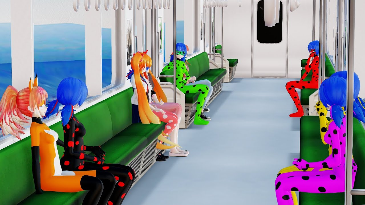MMD Yandere Simulator X Miraculous Train Scene - YouTube