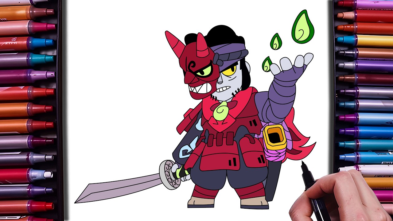 How to Draw Cursed Kenji From Brawl stars | Easy Step-by-Step Drawing ...