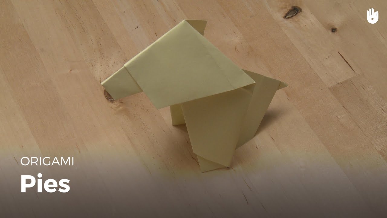 Dowiedz się, jak łatwo zrobić origami - Pies - YouTube