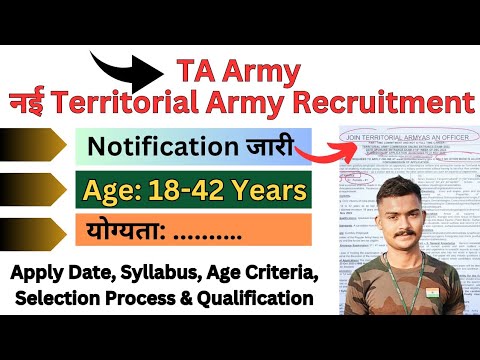 TA Army Recruitment 2023 | Territorial Army New Vacancy 2023| TA ...