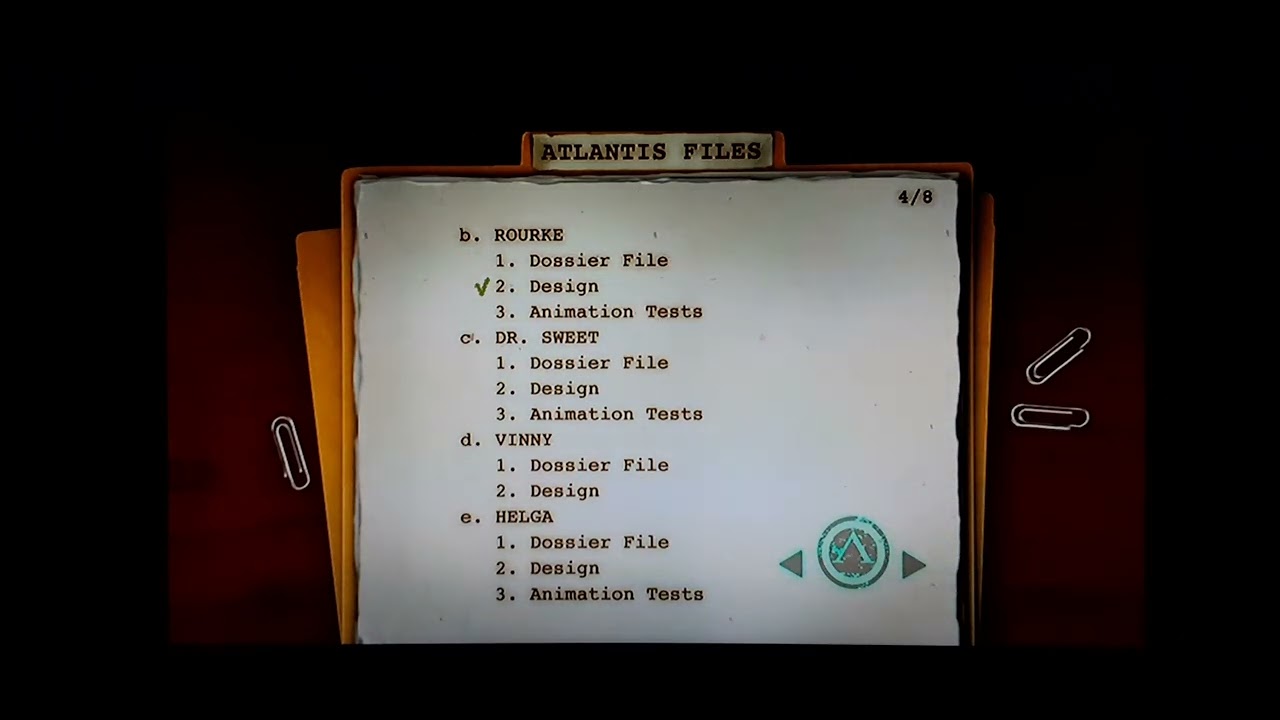 Atlantis: The Lost Empire (2001) DVD Menu 2002 (Disc 2) Part 3 Files ...
