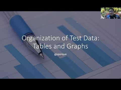 Organization of Test Data (Tables and Graphs) - YouTube