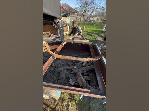 Тележка для минитрактора часть3 - YouTube