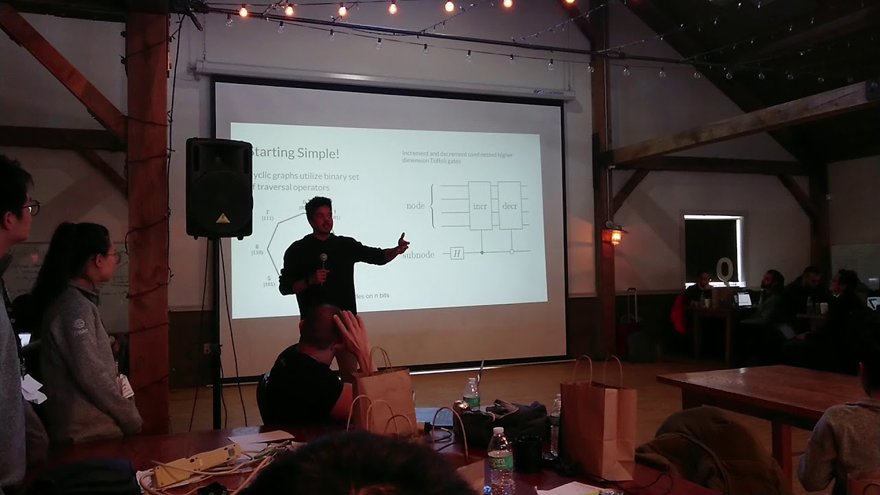Quantum Random Walk on Circular Graphs @ Qiskit Camp ‘19 - YouTube