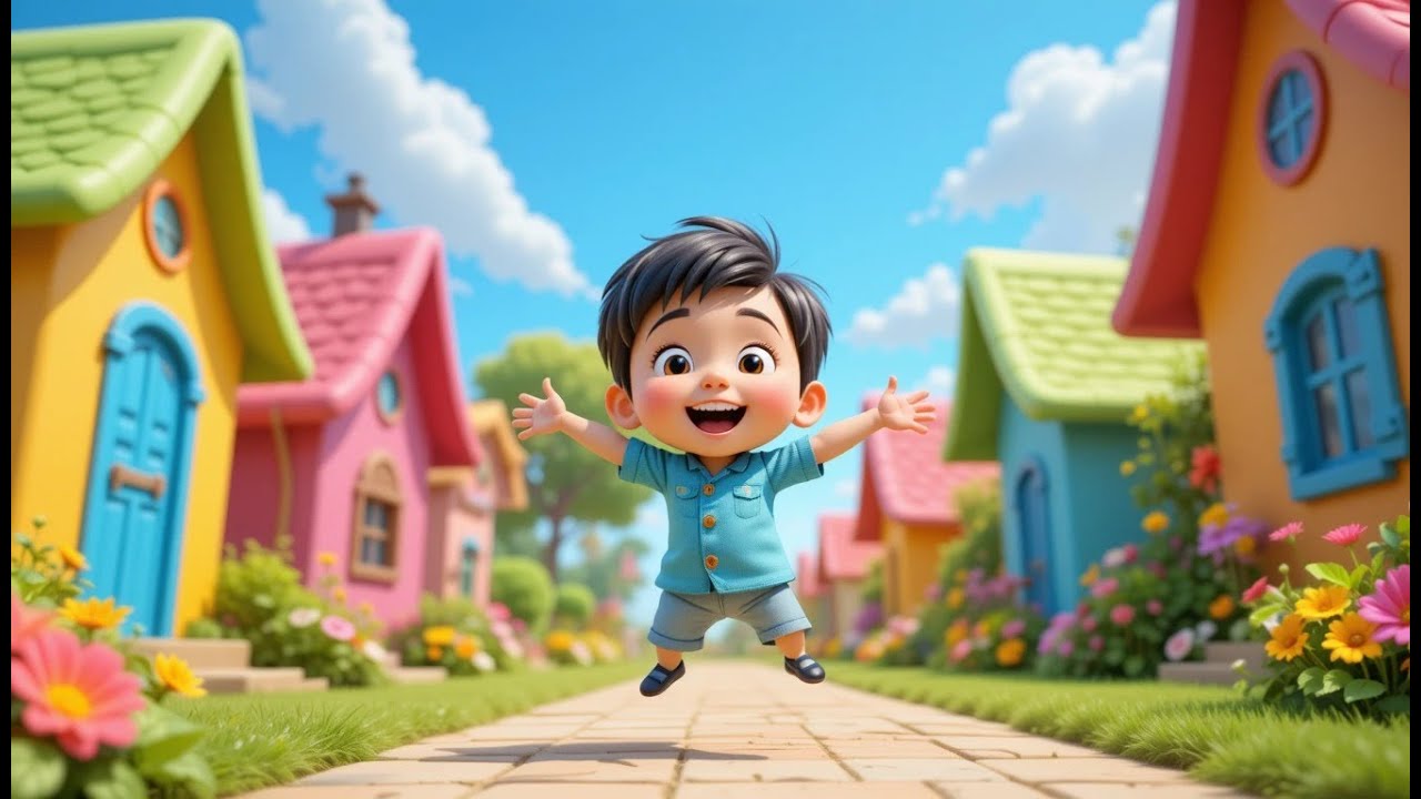 Jump Up High, Don’t Touch the Ground Rhyme Song | Popular Nursery Rhyme ...