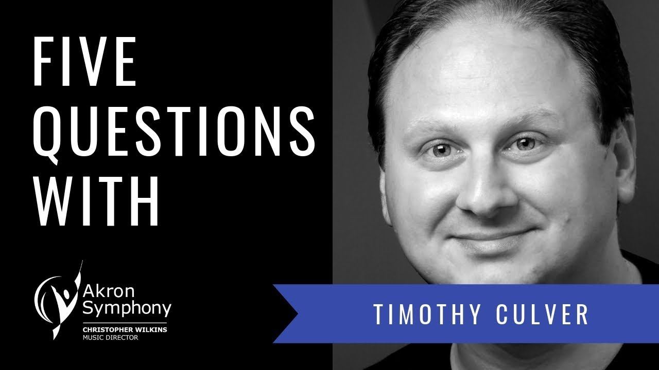 5 Questions with Tenor Timothy Culver - YouTube