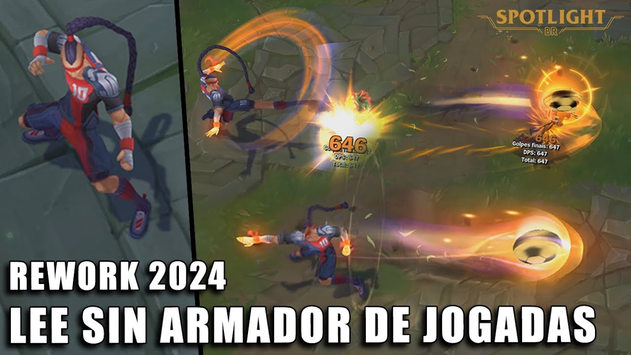 Lee Sin Armador de Jogadas (REWORK 2024) - Skin Spotlight PREVIA - YouTube